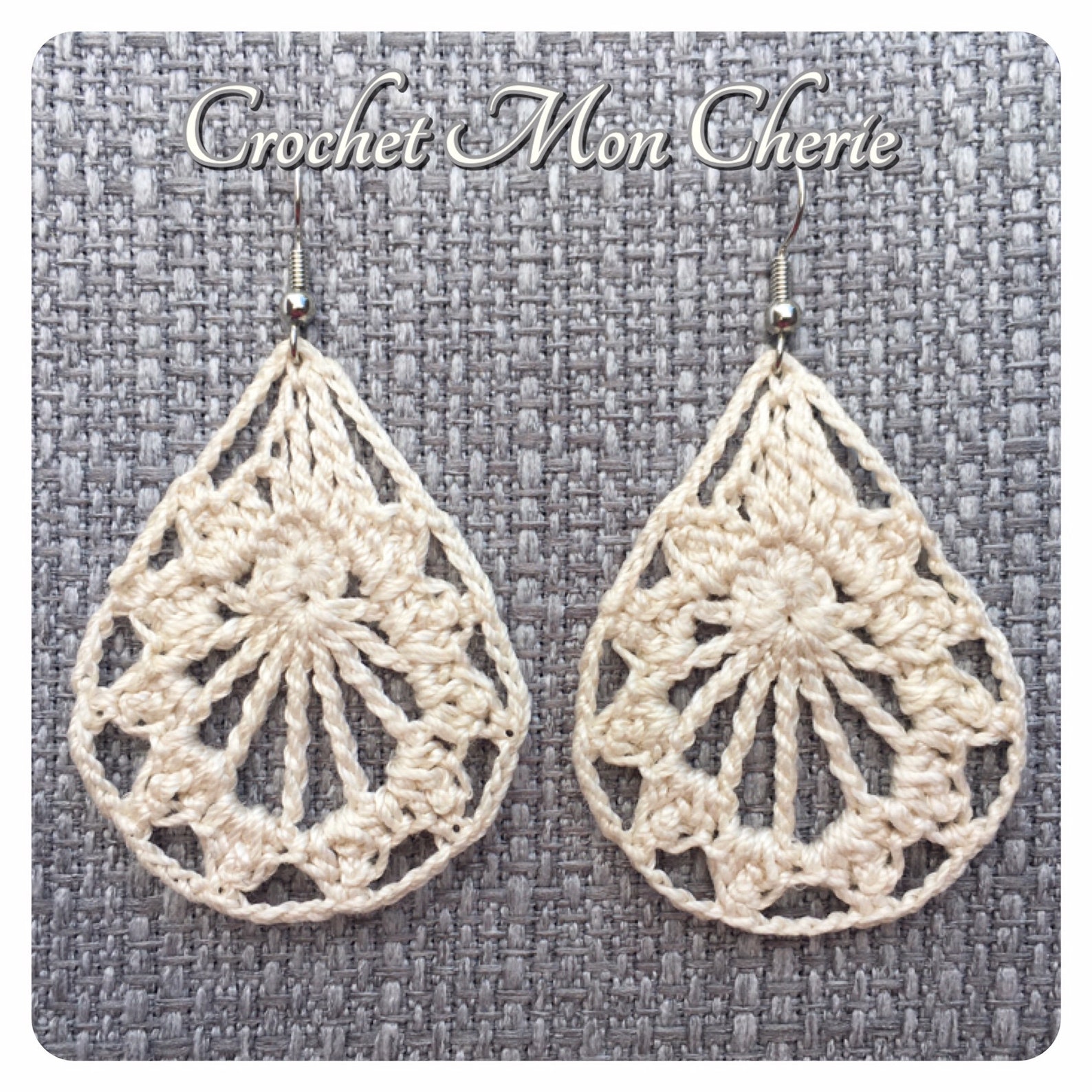 Instant Download Crochet Earring Pattern : Encased Ruffle Drop Earrings ...