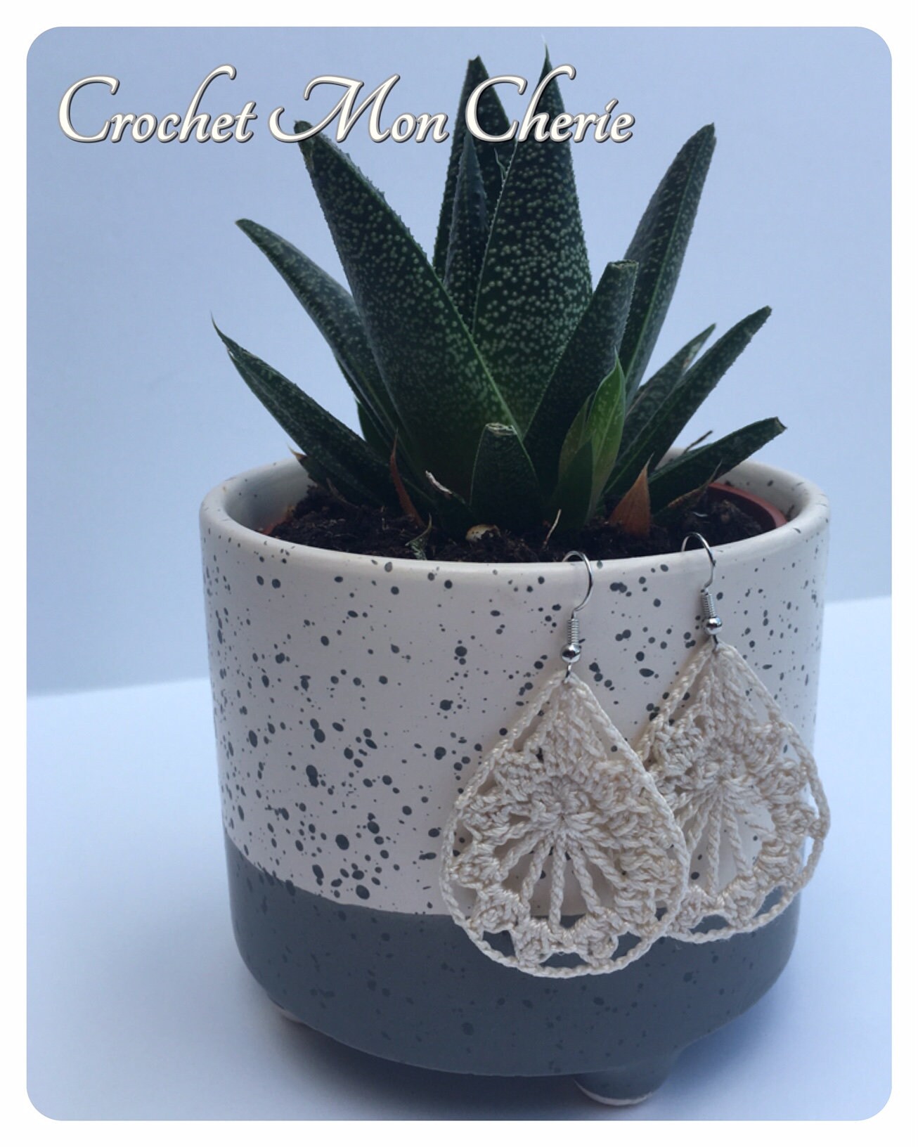 Instant Download Crochet Earring Pattern : Encased Ruffle Drop Earrings ...