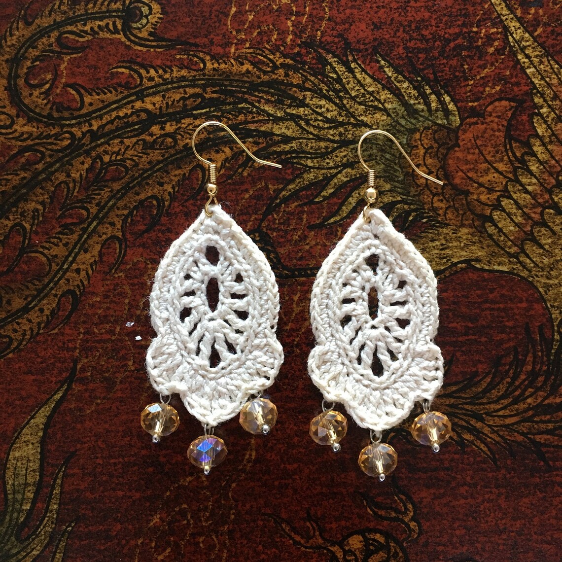 Instant Download Crochet Pattern PDF Jewelry Earring - Etsy