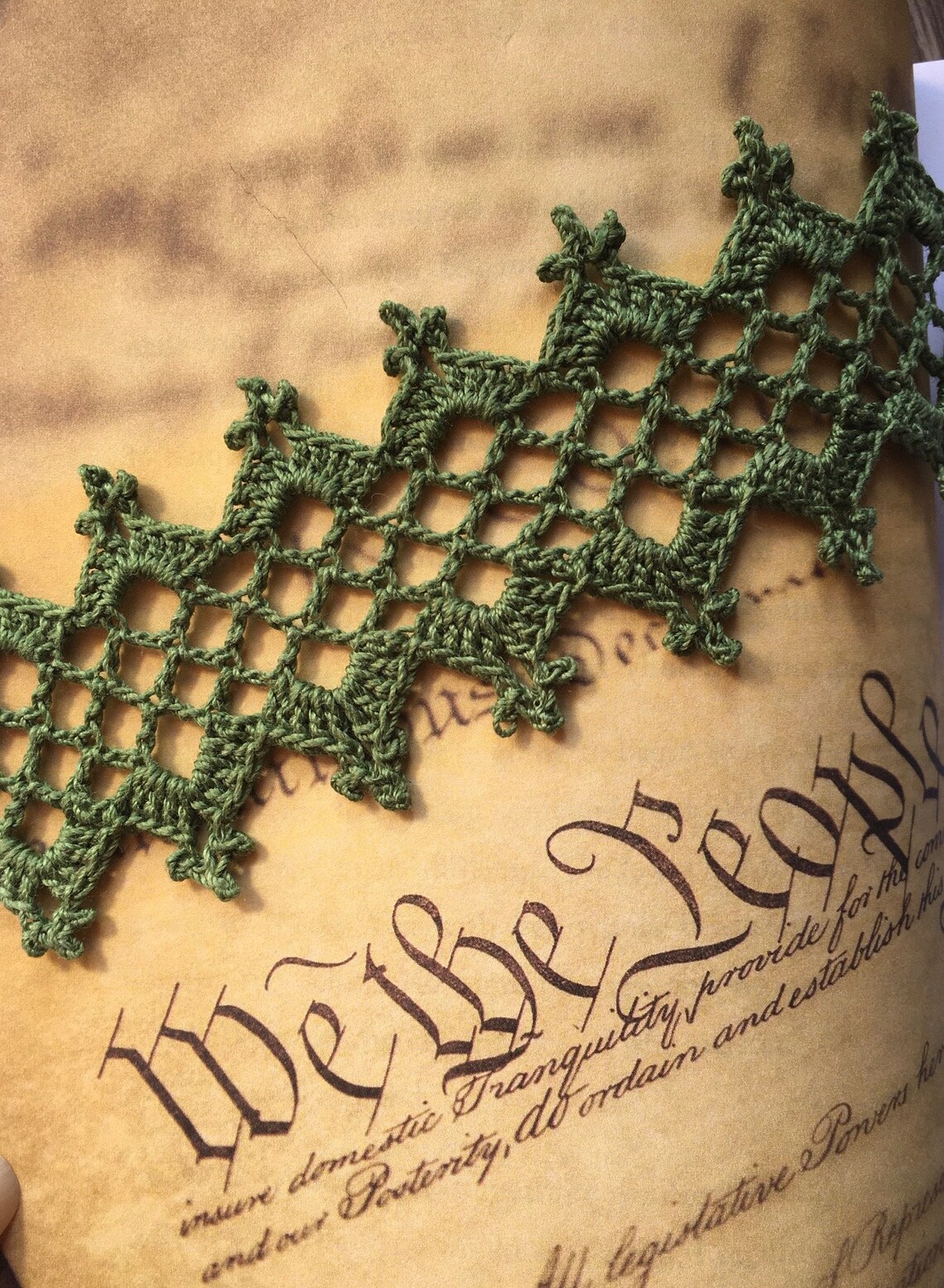 Crochet Bookmark Pattern : Lynchburg Lace Bookmark - Instant Download ...