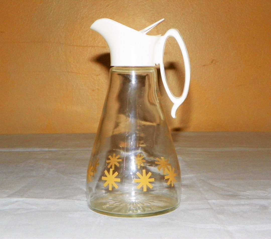 Pyrex Glass Syrup Server With Handle Gold Starburst Maple - Etsy