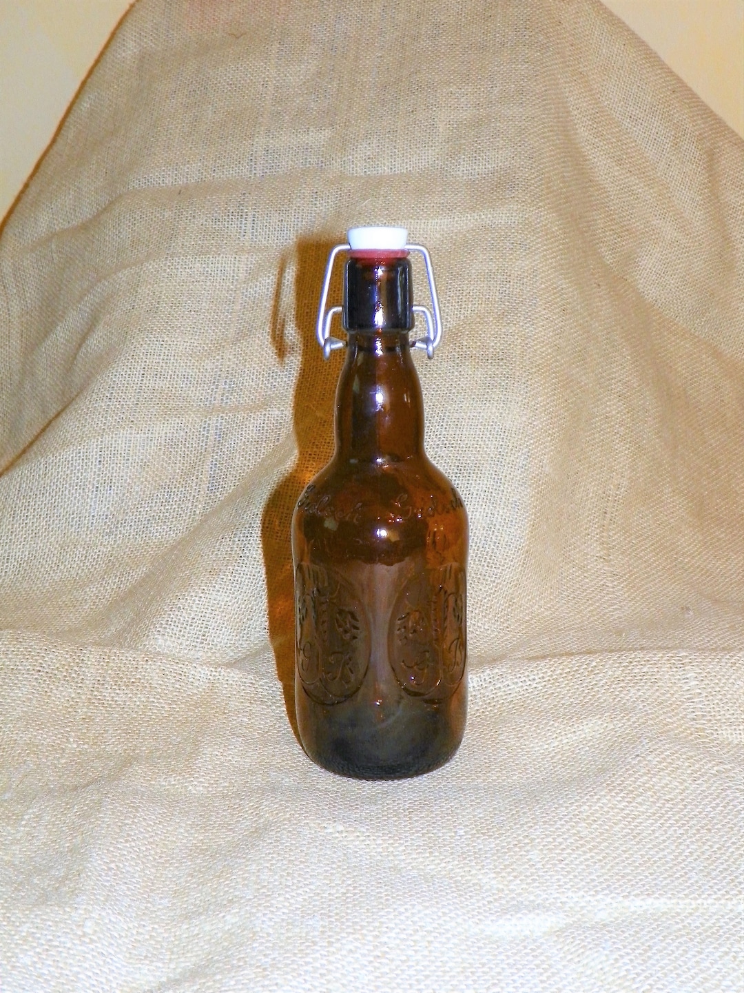 Grolsch Amber Beer Bottle With Flip Top Lid, Add to Decorate the Bar ...
