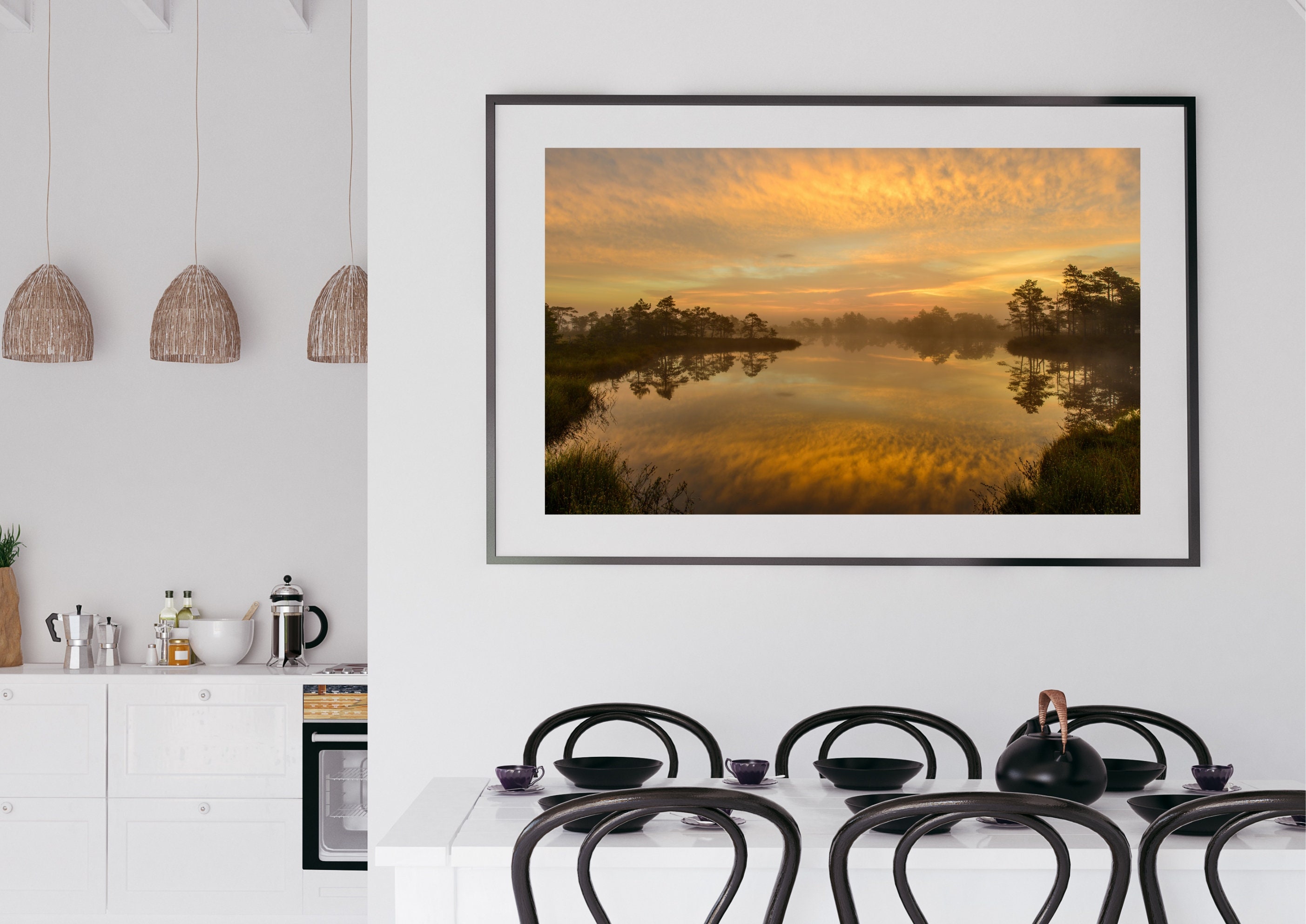 Nature Poster Bog Photography Print Beautiful Sunrise Printable Rise ...