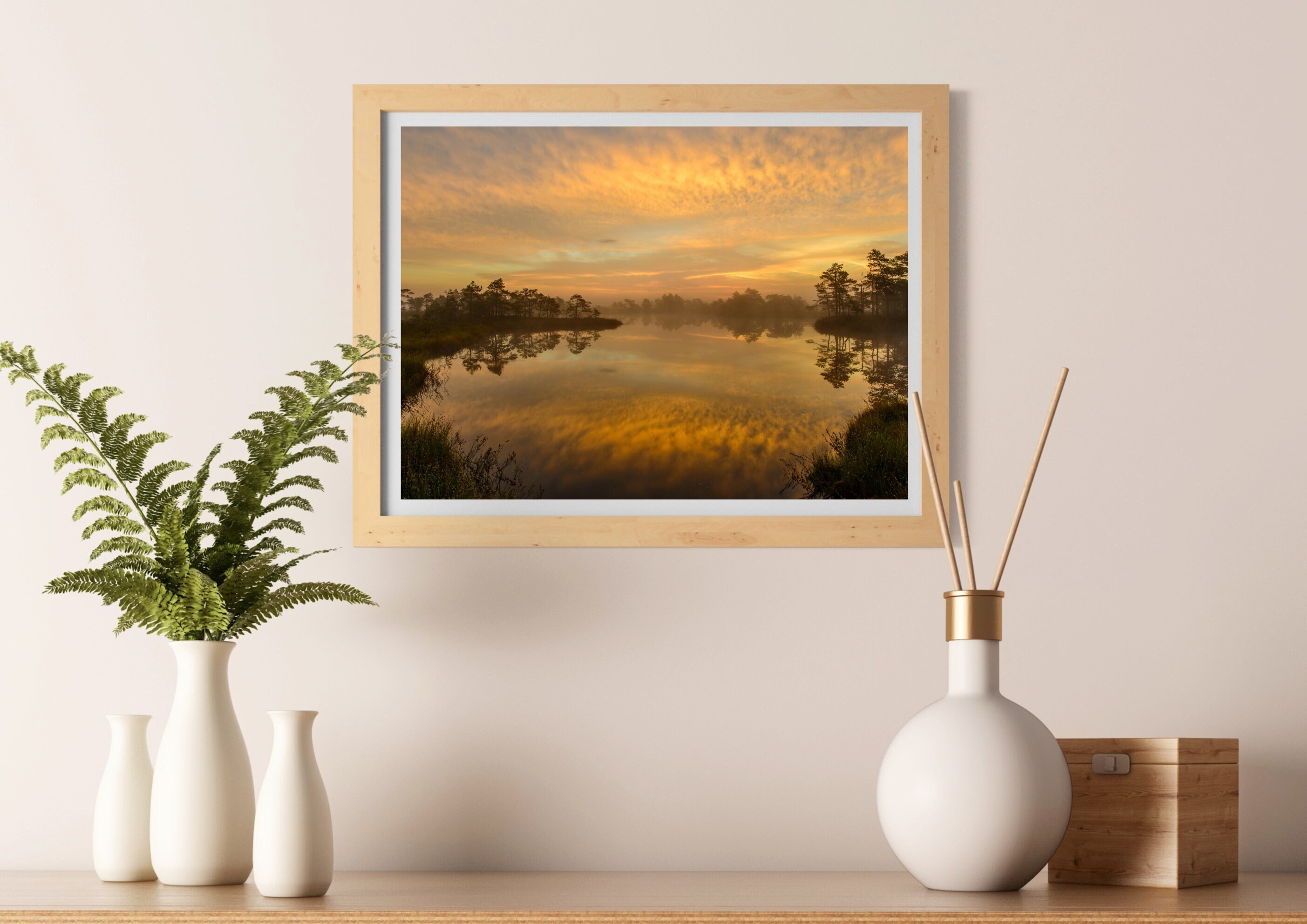 Nature Poster Bog Photography Print Beautiful Sunrise Printable Rise ...