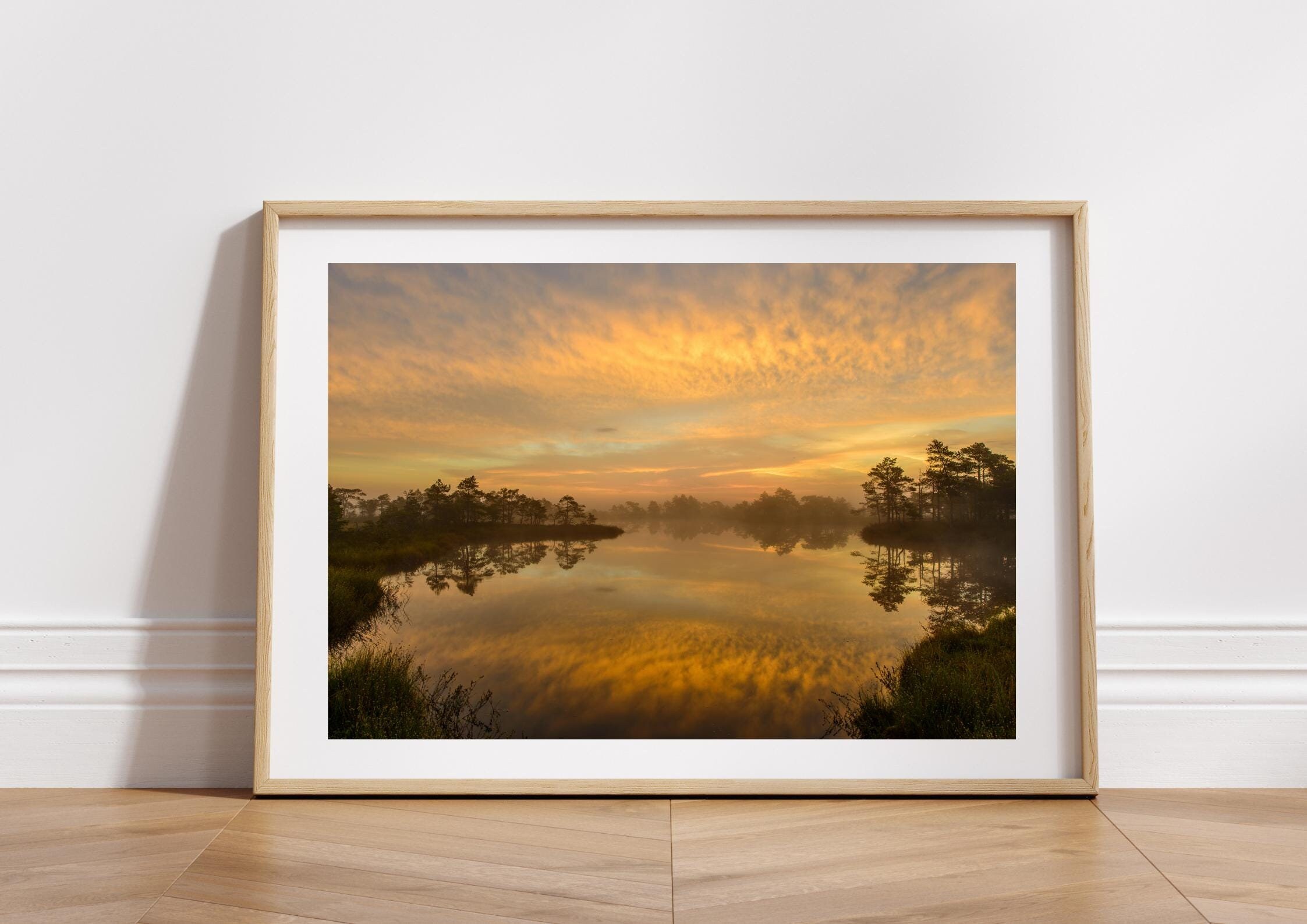 Nature Poster Bog Photography Print Beautiful Sunrise Printable Rise ...