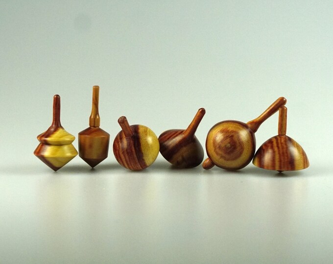Rosewood - Mini Spinning Top - Hand Crafted - Etsy