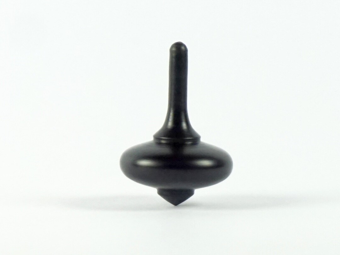 Disc - Ebony Mini Spinning Top - Hand Crafted - Etsy