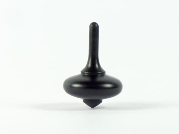 Disc Ebony Mini Spinning Top Hand Crafted - Etsy