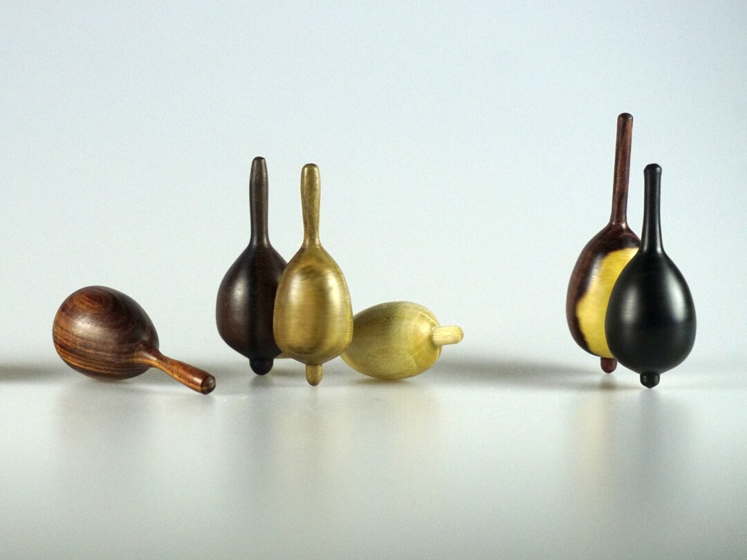 Club - Mini Spinning Top - Different Types of Wood - Hand Crafted - Etsy