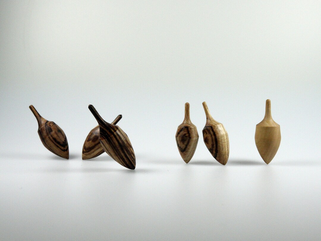 Advanced - Mini Spinning Top - Different Types of Wood - Hand Crafted ...