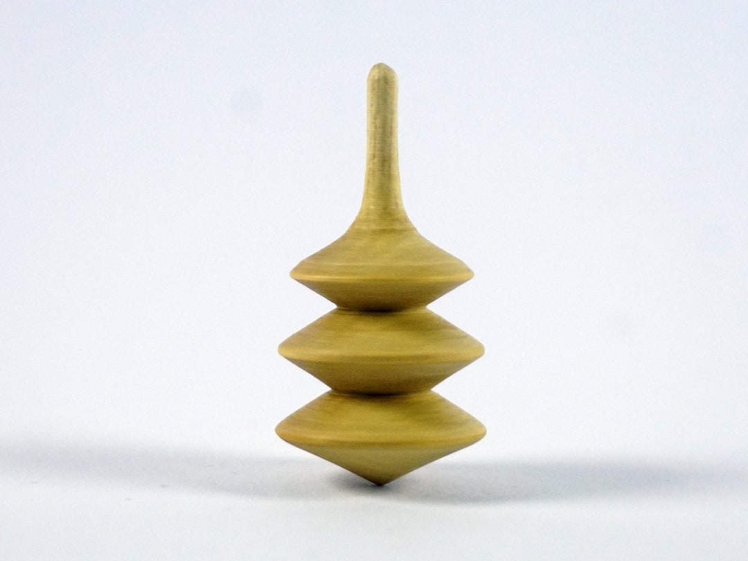Zigzag - Ramin Mini Spinning Top - Hand Crafted - Etsy