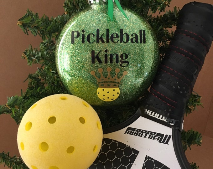 Pickleball Ornament King© Pickleball Ornament Pickleball Gifts ...