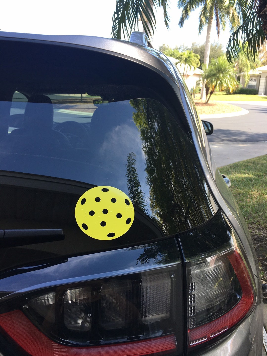 Pickleball Ball Car Decal© - Etsy