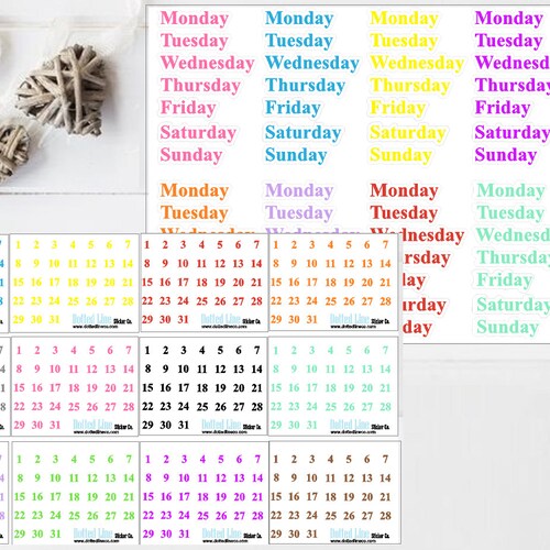 Yearly Planner Printable Vertical Year at a Glance | Etsy
