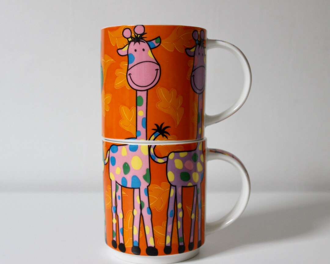Maxwell Williams Stacking Giraffe Mugs Set - Etsy