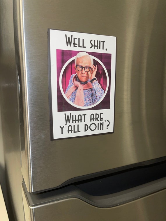 Leslie Jordan Well Shit What Are Y'all Doing Fridge | Etsy