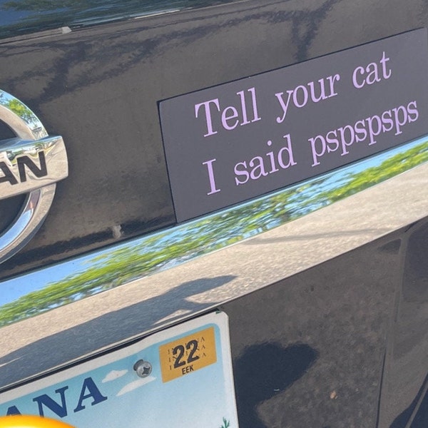 Dog and Cat Bumper Sticker - Etsy