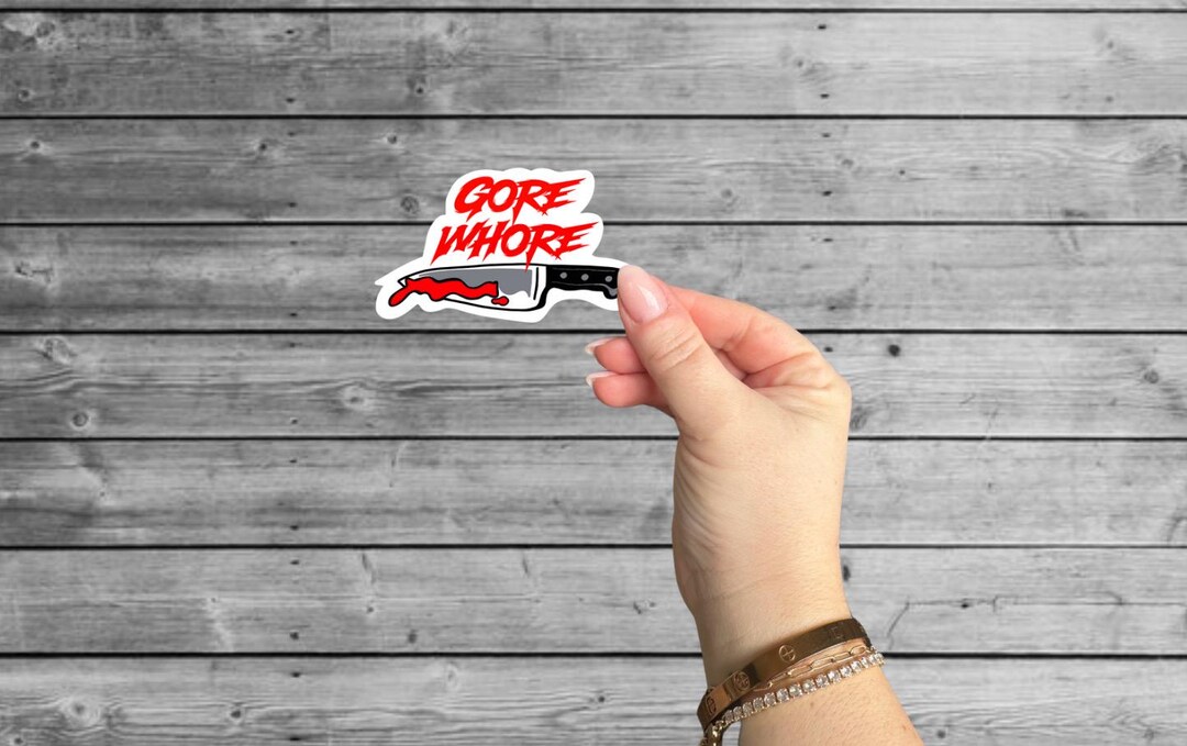 Gore Whore, Serial Killer, Laptop Sticker, Water Bottle Sticker, Girl ...