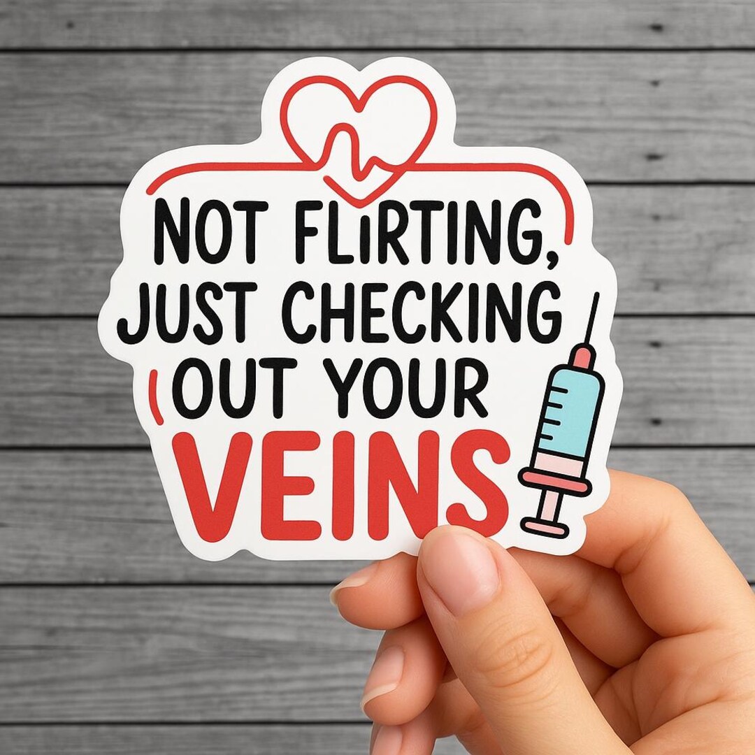 Phlebotomy Sticker: Nice Veins - Nurse Laptop Sticker - Etsy