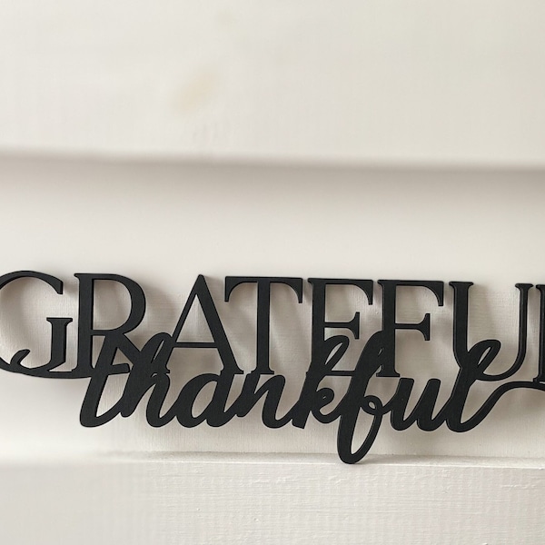 Grateful Sign - Etsy