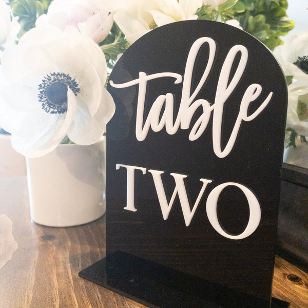 Arch Table Numbers - Etsy