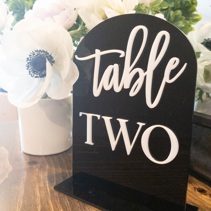 Arch Table Numbers - Etsy