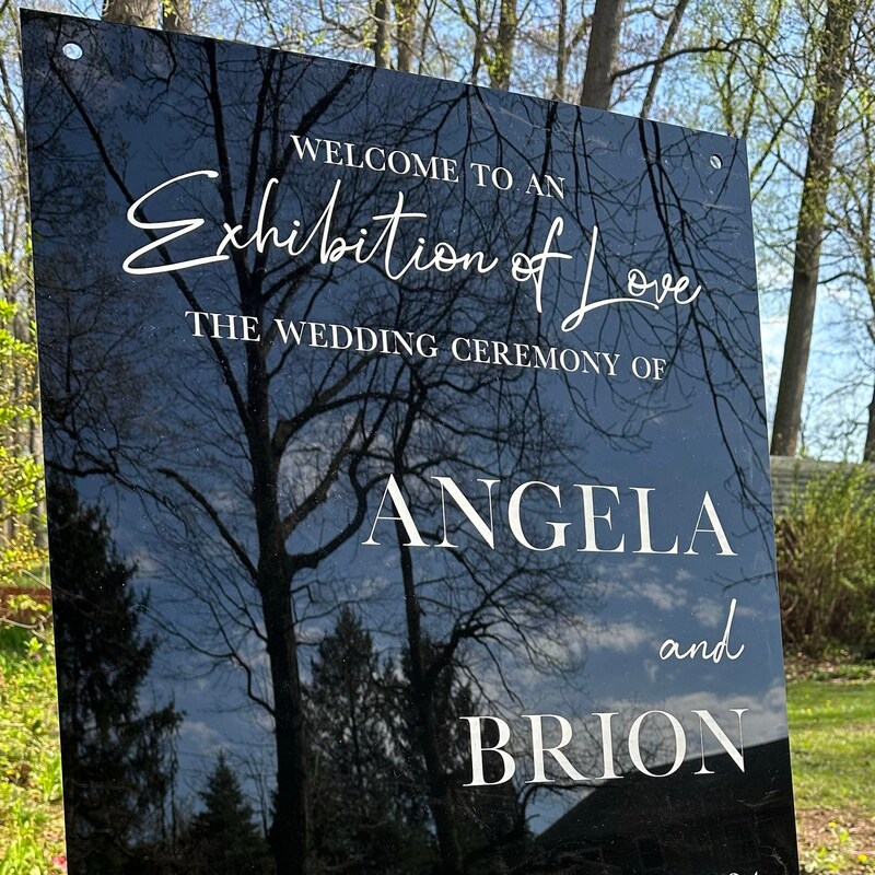 Plexiglass Wedding Sign - Etsy