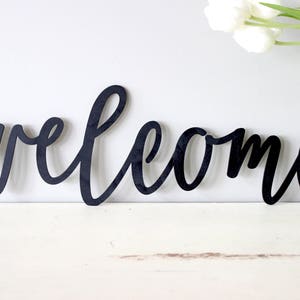 Welcome Sign, Wood Welcome Sign, Home Decor, Gather Decor, Rustic Wood ...