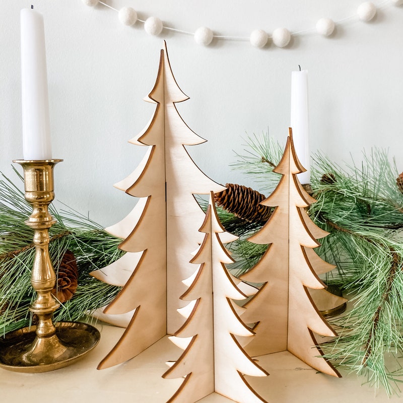 Wooden Tree Decor - Etsy