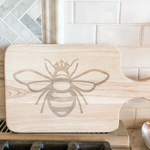 Queen Bee Cutting Board // Bee Cutting Board // Queen Bee Decor ...
