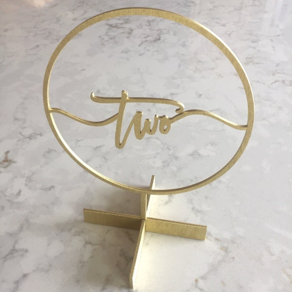 Circle Table Numbers - Etsy