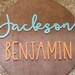 Custom Circle Board Name Sign / Wedding Sign / Custom Name Sign ...