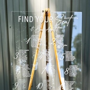 Seating Chart Sign, Custom Seating Chart, Wedding Signs, Find Your Seat ...