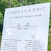 Modern Seating Chart, Family Style Seating Chart, Elegant Bridal Table ...