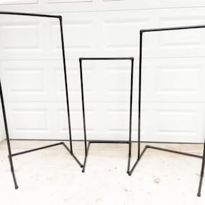 Black Stand Sign Holder Set, Wedding Sign Holder, Acrylic Sign Holder ...