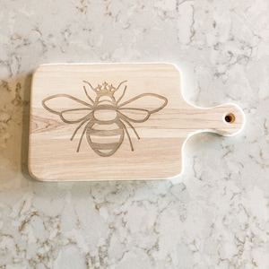Queen Bee Cutting Board // Bee Cutting Board // Queen Bee Decor ...