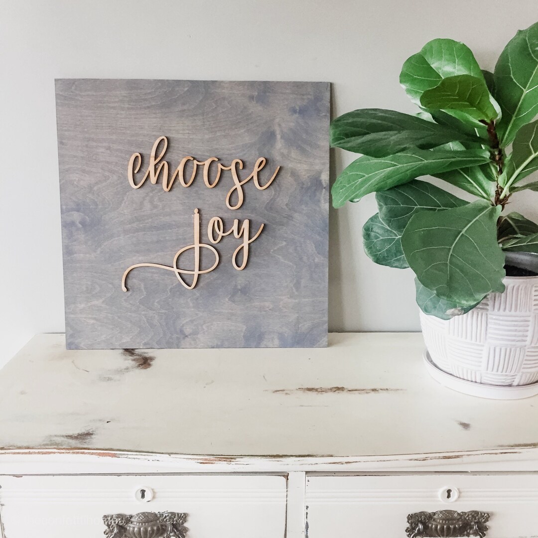 Choose Joy Sign, Joy Sign, Home Decor, Rustic Wood Sign, Wood Sign ...