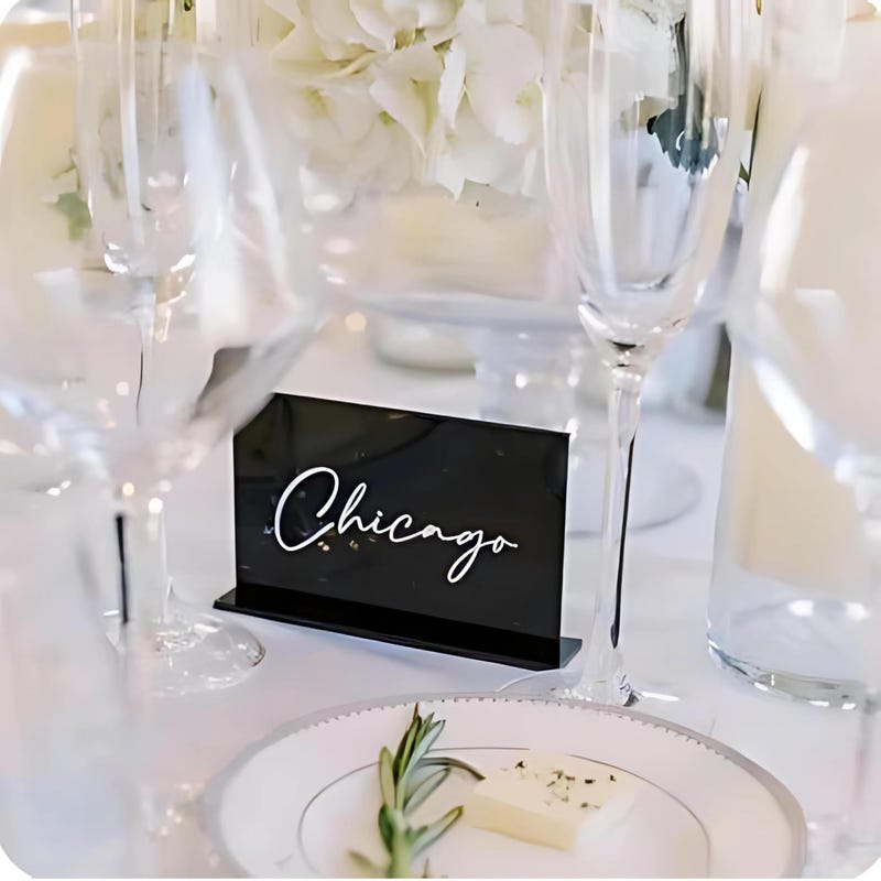 Acrylic Table Number - Etsy