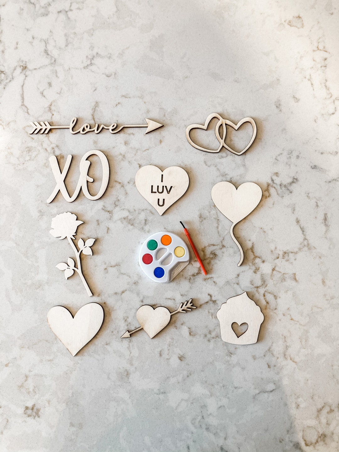 Valentine's Day Paintable Set // Paintable Set // Valentine Set ...