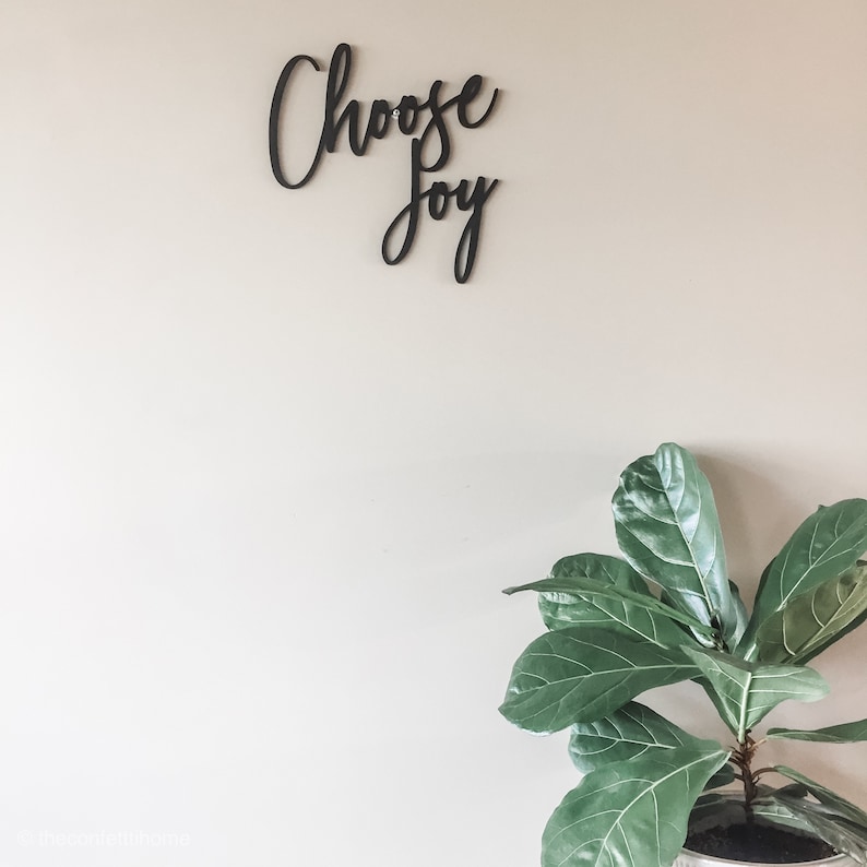 Choose Joy Sign // Happy Sign // Porch Decor // Welcome Decor | Etsy