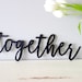Together Sign, Wood Together Sign, Home Décor, Gather Décor ...