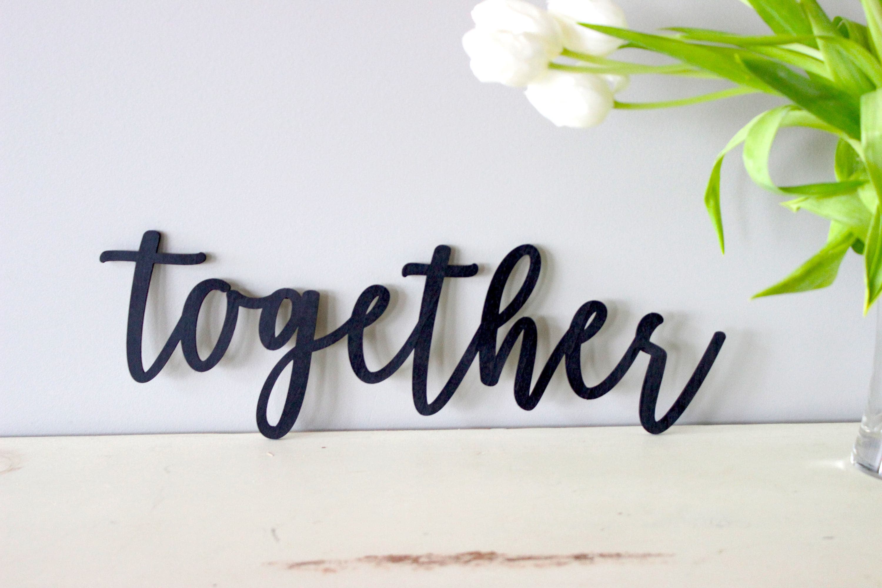 Together Sign // Wood Together Sign // Home Decor // Gather - Etsy