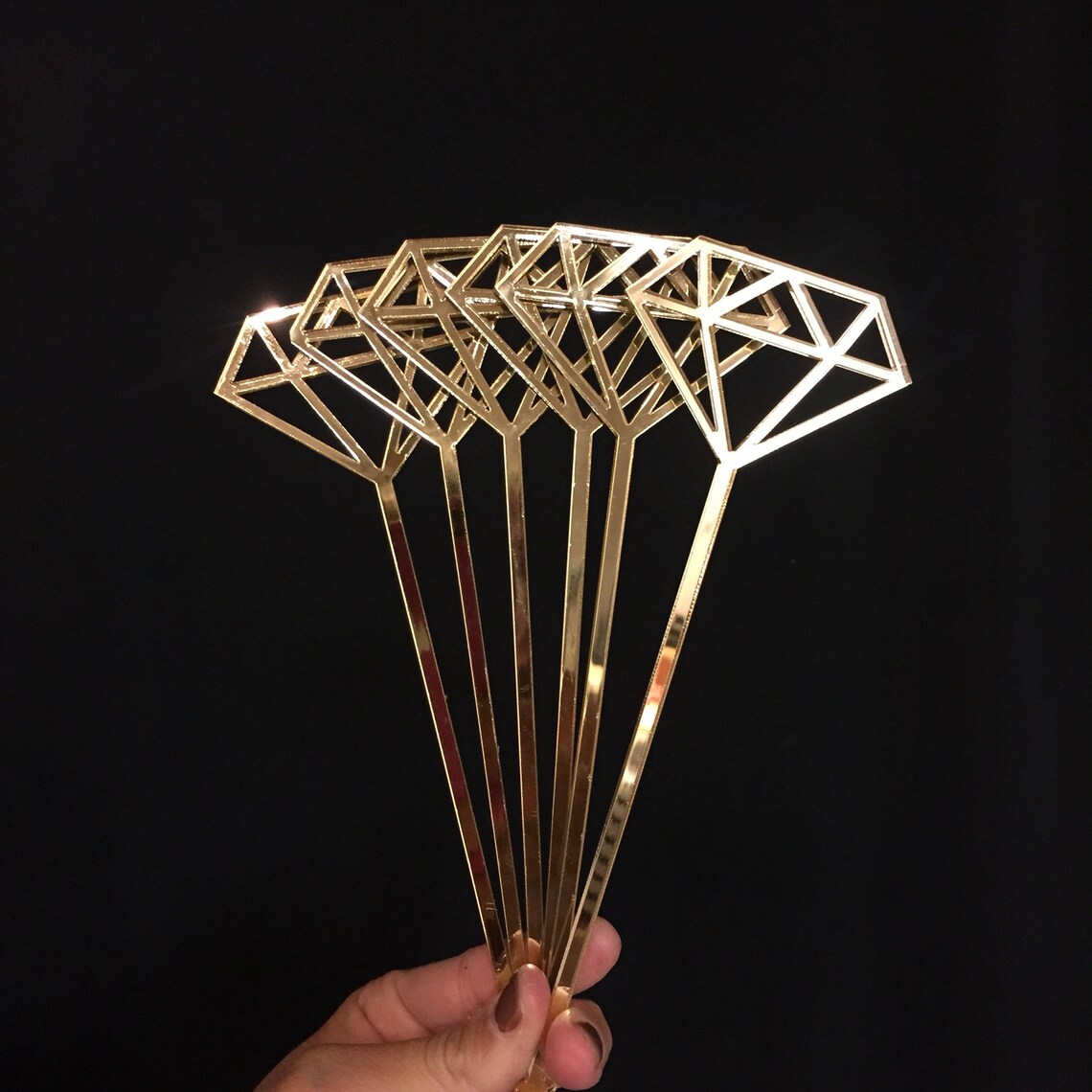Diamond Drink Stirrers // Drink Stirrers // Bridal Shower // Engagement ...