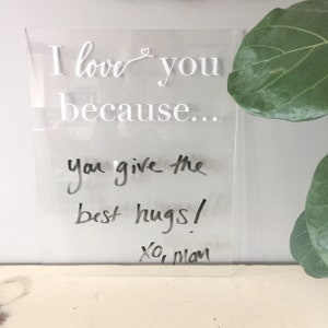 I Love You Because Sign // Valentine's Day Decor //valentine's Decor ...