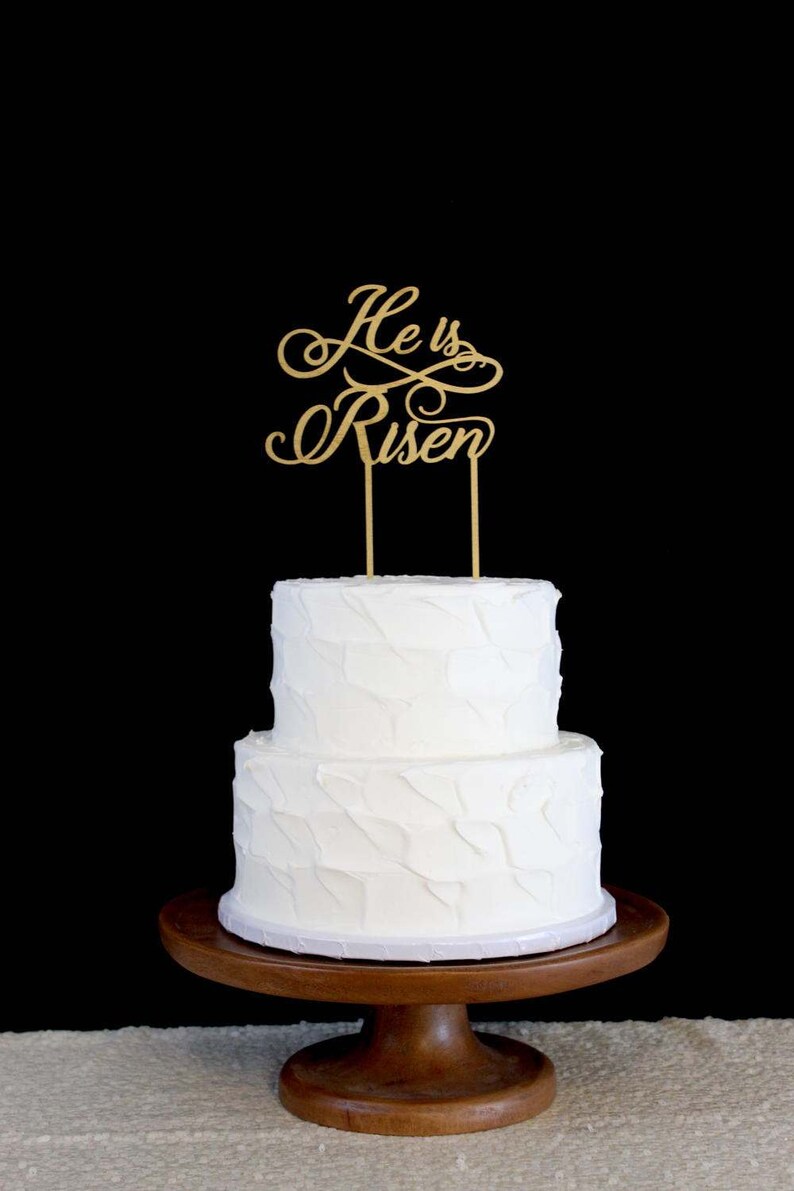 He is Risen Cake Topper // Easter Cake Topper // Easter - Etsy