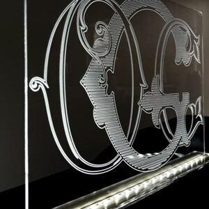 LED Monogram, Wedding Monogram, Personalized LED Monogram, Head Table ...