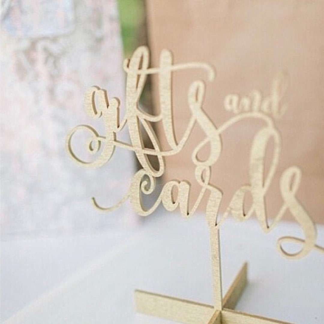 Gifts and Cards Sign / Wedding Sign / Custom Wedding Decor / Free ...