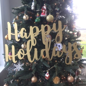 Happy Holidays Sign, Wood Holidays Sign, Christmas Decor, Holiday Decor ...