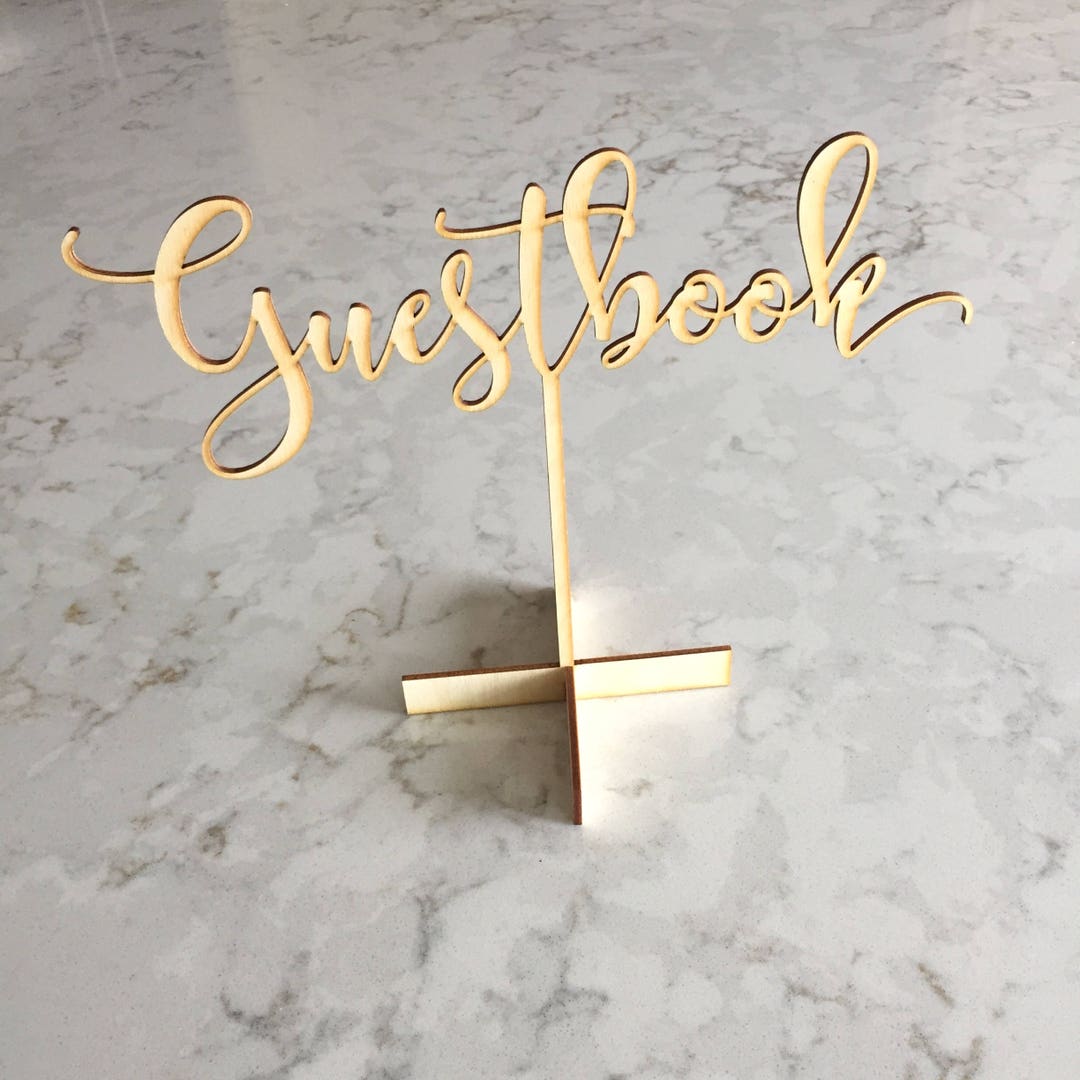 Laser Cut Guestbook Sign // Wedding Sign // Wedding Decor // Free ...