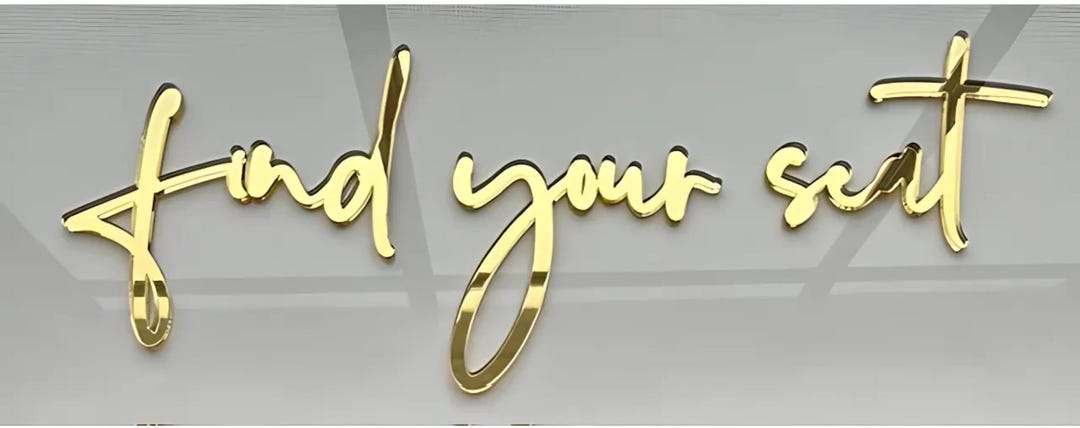 Find Your Seat Letters ONLY, Letters for Seating Chart, Welcome Sign ...